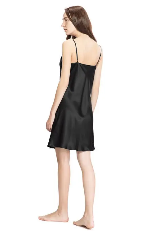 Lilysilk Feminine Silk Chemise - Black