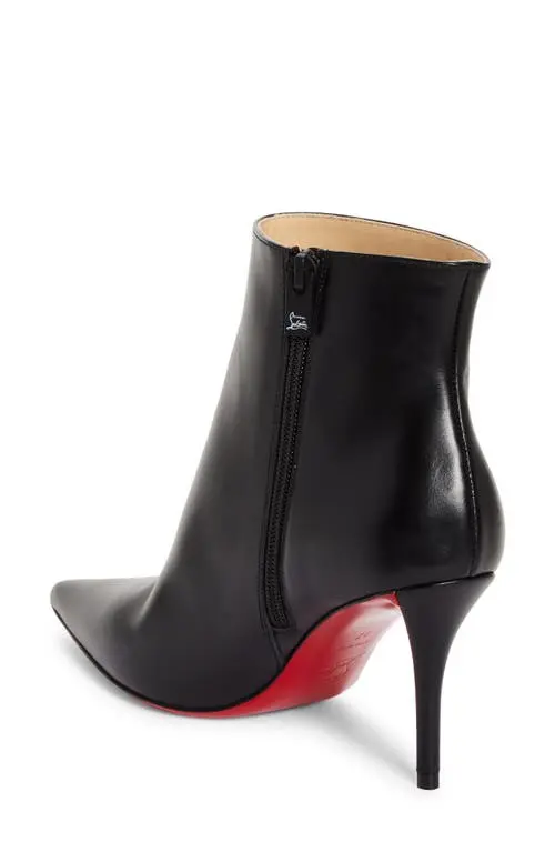 CHRISTIAN LOUBOUTIN Apostropha Pointed Toe Bootie - Black