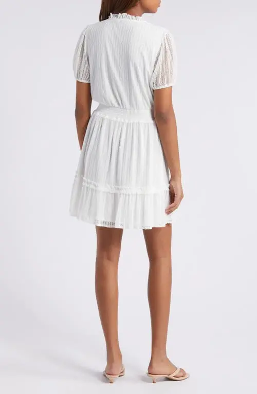 Cece Dupraz Lace Smocked Waist Minidress In New Ivory - 40% Off |  Editorialist