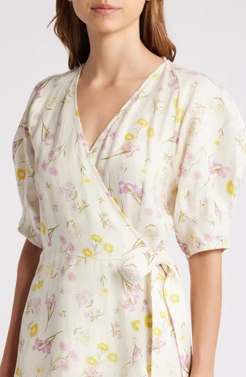 & other stories linen midi wrap dress & Other Stories Linen Midi Wrap Dress