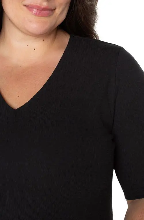 LIVERPOOL Double Layer V-neck Top