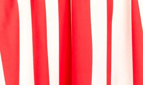 BUXOM COUTURE Stripe Halter Maxi Dress