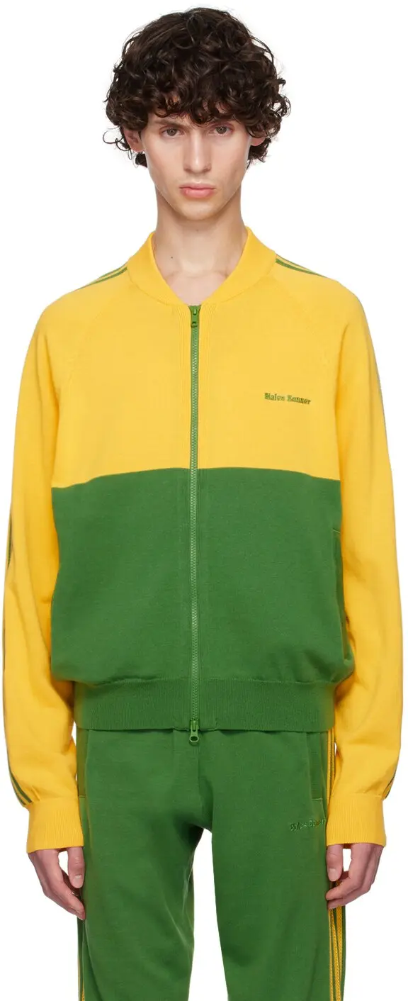 Wales Bonner Green Yellow Adidas Originals Edition Embroidered