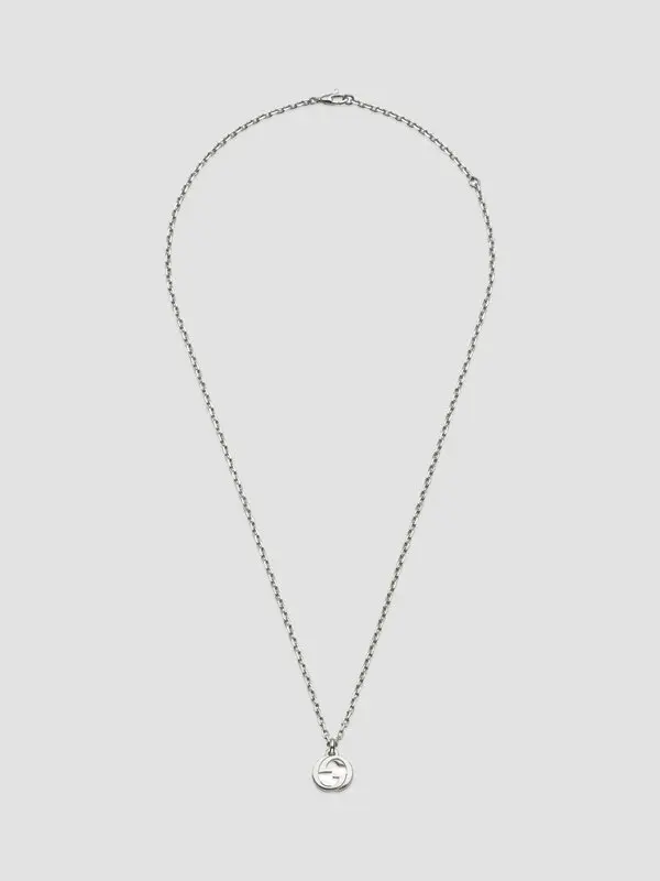 Gucci Interlocking G Sterling Chain Necklace