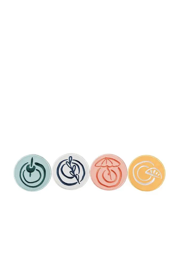 BUSINESS & PLEASURE Riviera Coaster Set Of 8 - Riviera Set
