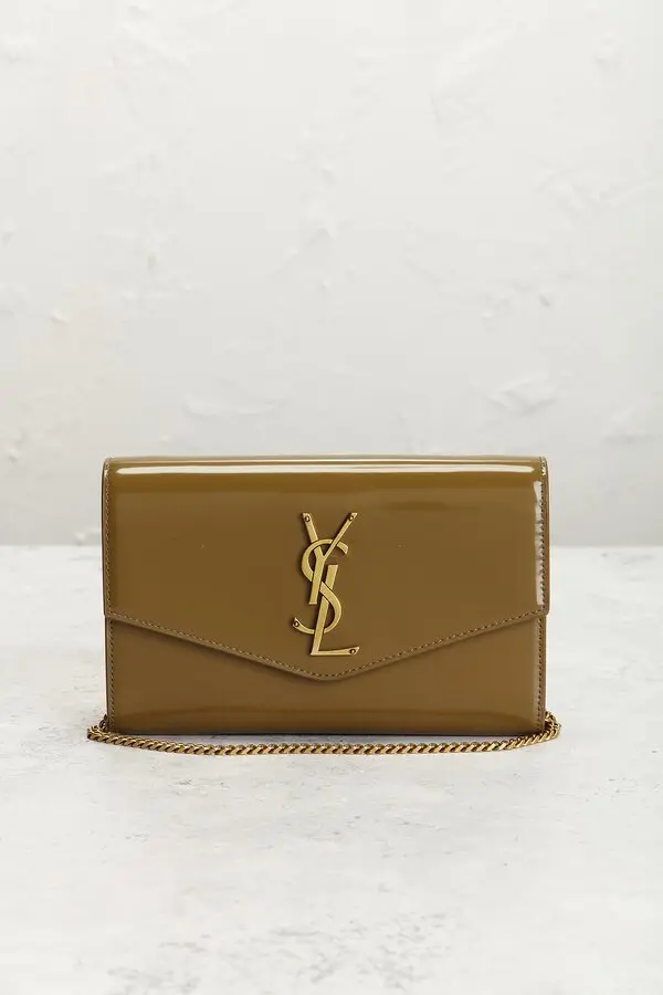Saint Laurent Wallet On Chain In Tan