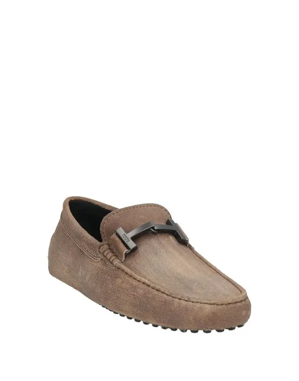 TOD'S Leather Loafers - Beige