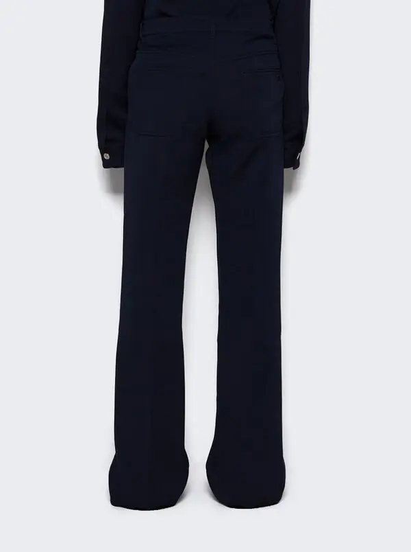 COURRÃ¨GES Courrèges Signature Bootcut Pants - Navy