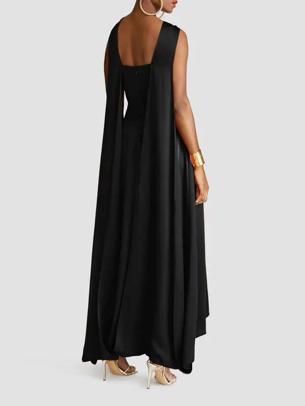 Halston Genevieve Satin Gown