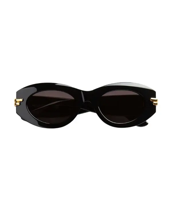 BOTTEGA  VENETA Bottega Veneta Oval Sunglasses - Black/grey