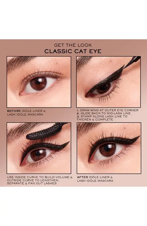 LANCOME Idôle Liner Ultra Precise Felt Tip Liquid Eyeliner Duo $50 Value