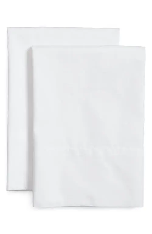 Nordstrom Organic Cotton Percale Pillowcases - White