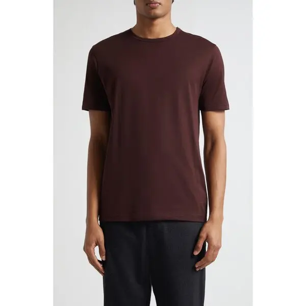 Sunspel Cotton Crewneck T-shirt - Bakelite