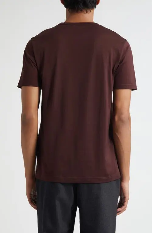 Sunspel Cotton Crewneck T-shirt - Bakelite
