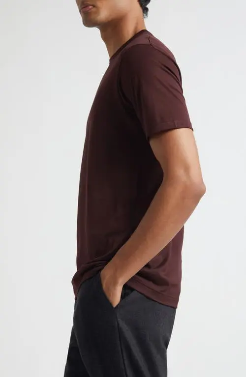 Sunspel Cotton Crewneck T-shirt - Bakelite
