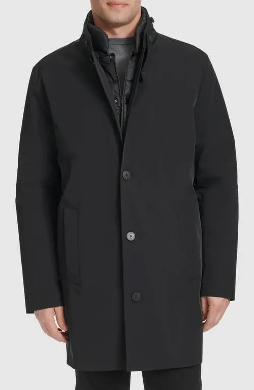 Cole Haan 3-in-1 Water Resistant Rain Coat - Black