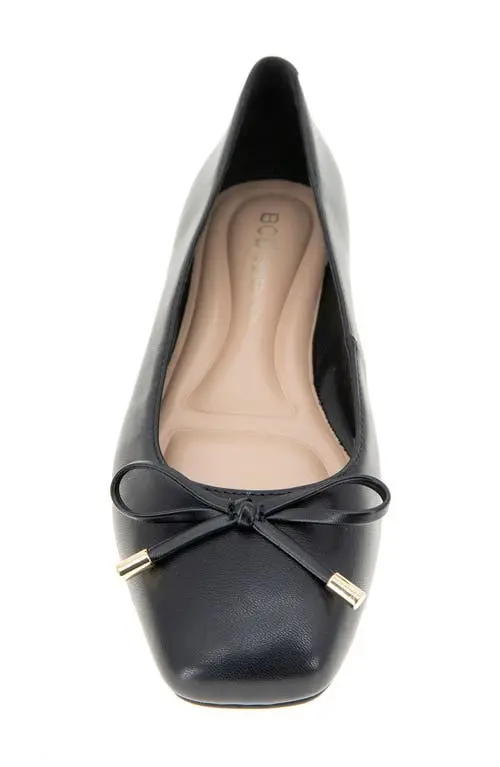 Bcbgmaxazria Hartly Cap Toe Ballet Flat - Black