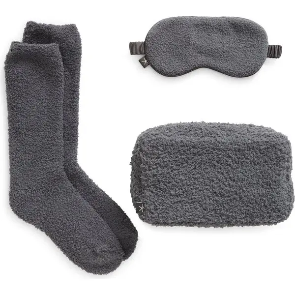 Barefoot Dreams Cozychic® Eye Mask And Socks Set - Coal