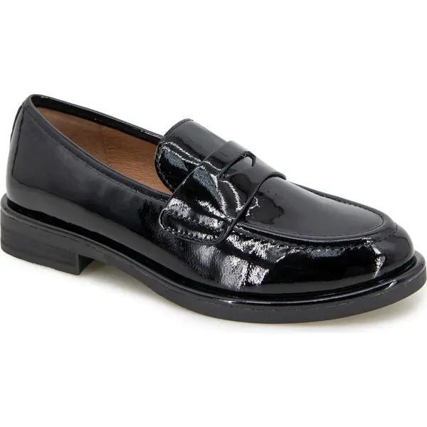 Gentle Souls By Kenneth Cole Cybil Loafer - Black Patent Leather