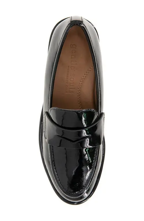Gentle Souls By Kenneth Cole Cybil Loafer - Black Patent Leather