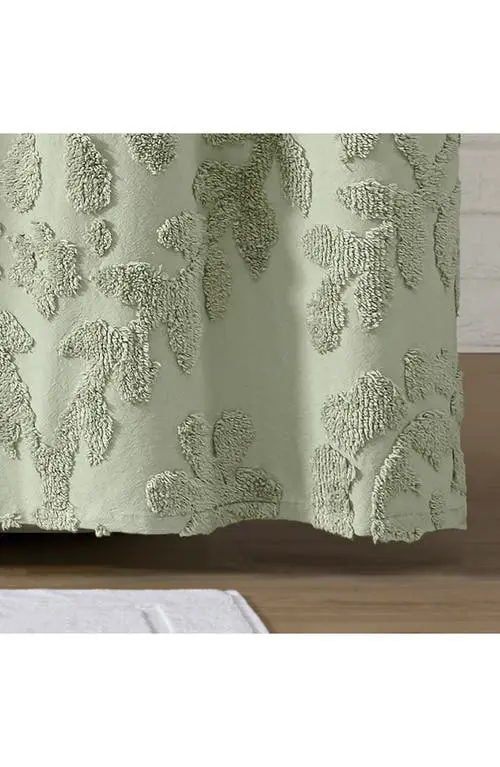 PERI HOME Chenille Laurel Shower Curtain - Sage
