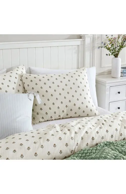 PERI HOME Block Print Gauze Comforter & Shams Set