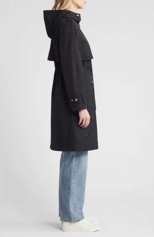 Sam Edelman Hooded Trench Coat - Black