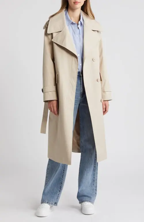 Sam Edelman Belted Trench Coat - Oat