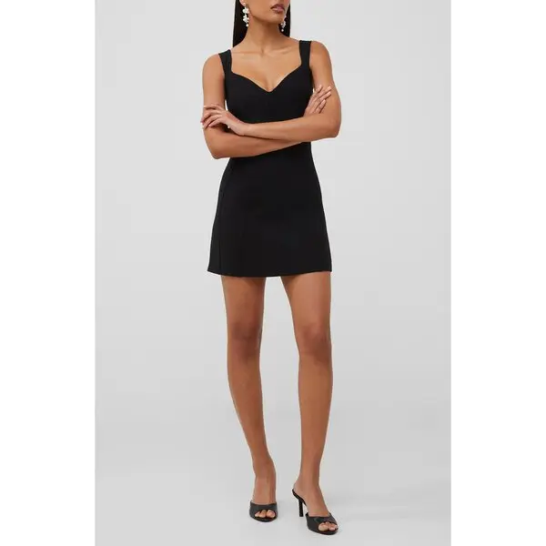French Connection Ruth Whisper A-line Mini Dress - Blackout