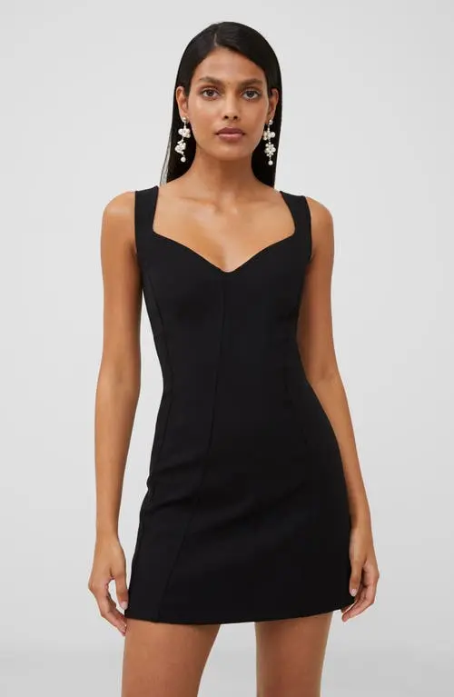 French Connection Ruth Whisper A-line Mini Dress - Blackout