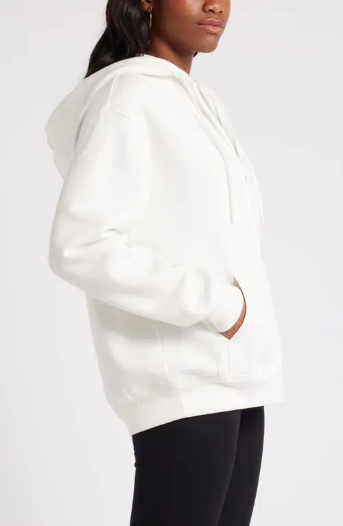 Bp. Oversized Zip Fleece Hoodie - Ivory