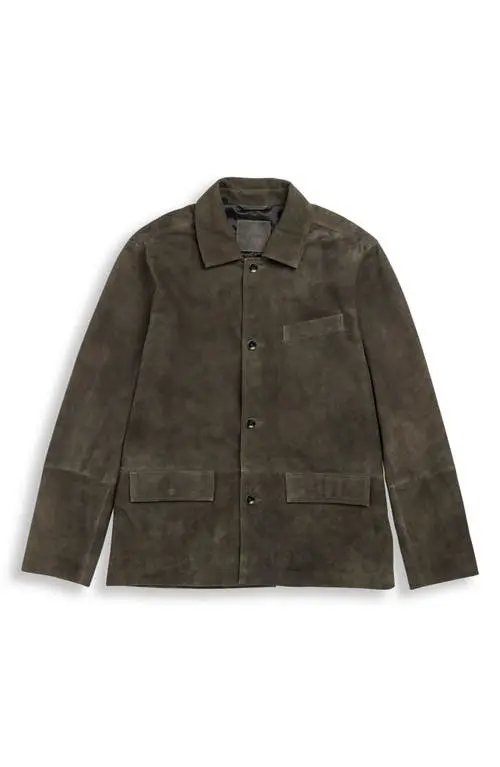 Rodd & Gunn Somerset Suede Shirt Jacket - Mouse