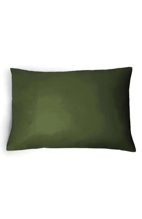 SIJO Set Of 2 400 Thread Count Organic Cotton Percale Pillowcases - Forest