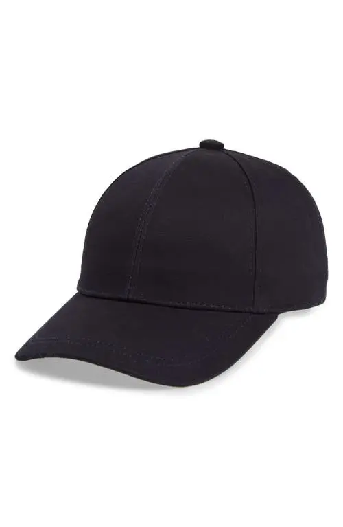 Vince Solid Twill Baseball Cap - Costal Blue