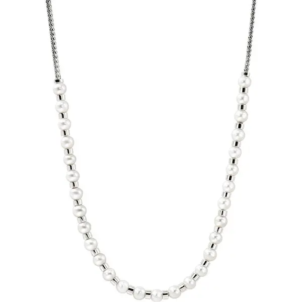 John Hardy Essential Pearl Necklace - Silver/pearl