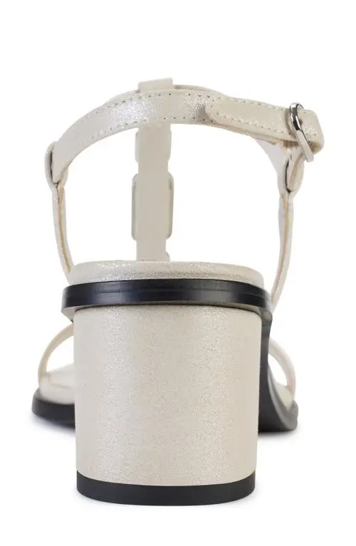 Karl Lagerfeld Paris Hilary T-strap Sandals - Soft White