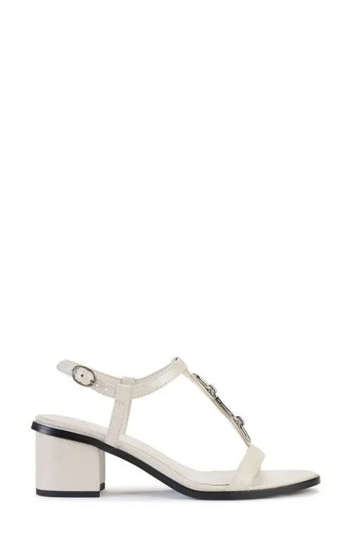 Karl Lagerfeld Paris Hilary T-strap Sandals - Soft White