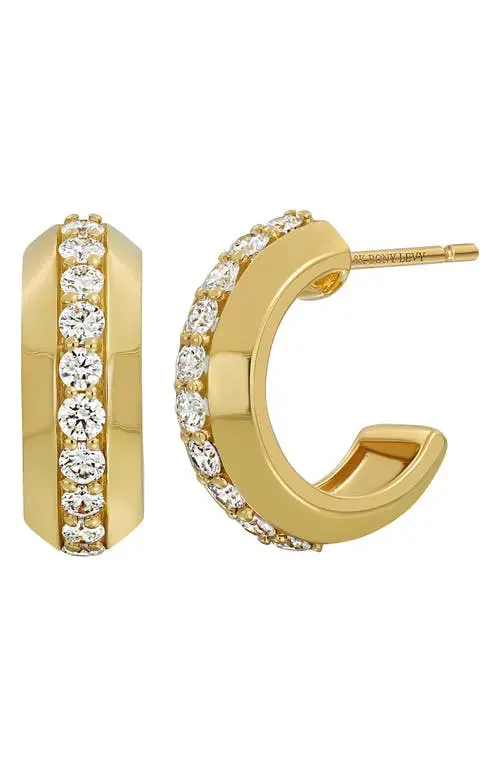 Bony Levy Varda Diamond Hoop Earrings - 18k Yellow Gold/diamond