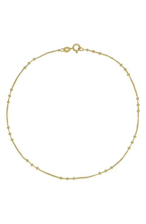 Bony Levy Mykonos 14k Gold Station Anklet - 14k Yellow Gold