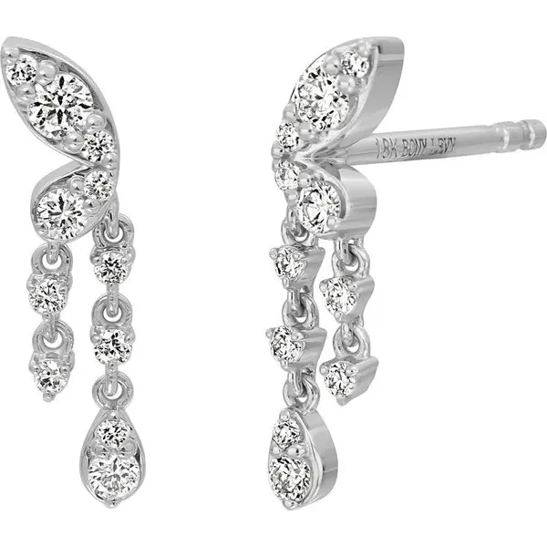 Bony Levy Getty Diamond Drop Earrings - 18k White Gold