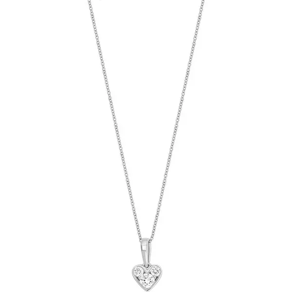 Bony Levy Mika Diamond Heart Pendant Necklace - 18k White Gold