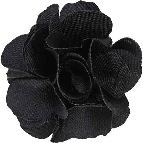 BROOKLYN BRIGADE Floral Lapel Pin - Black