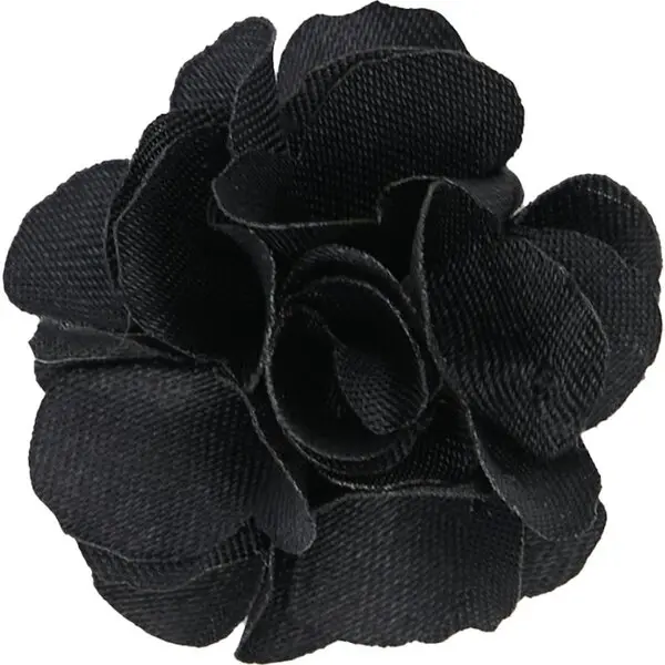 BROOKLYN BRIGADE Floral Lapel Pin - Black