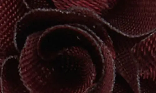 BROOKLYN BRIGADE Floral Lapel Pin - Cabernet