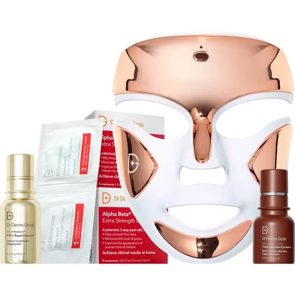 DR. DENNIS GROSS SKINCARE Drx Spectralite™ Faceware Pro Led Light Therapy Device & Skin Care Set $641 Value - No Color