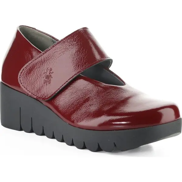 Fly London Vari Platform Wedge Pumps - Intense Rust