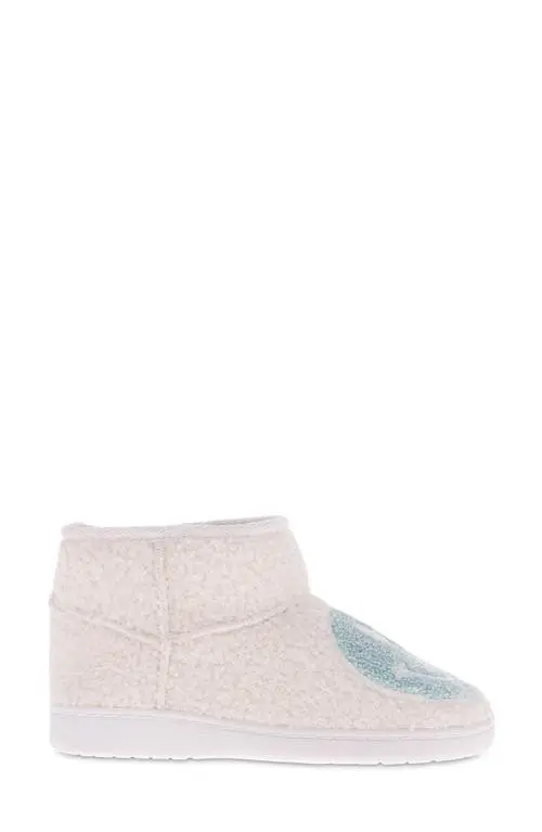 Mia Chill Smiley Faux Shearling Bootie Slipper - Saige Happy Face