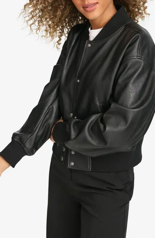 LEVI'S Relaxed Faux Leather Bomber Jacket
