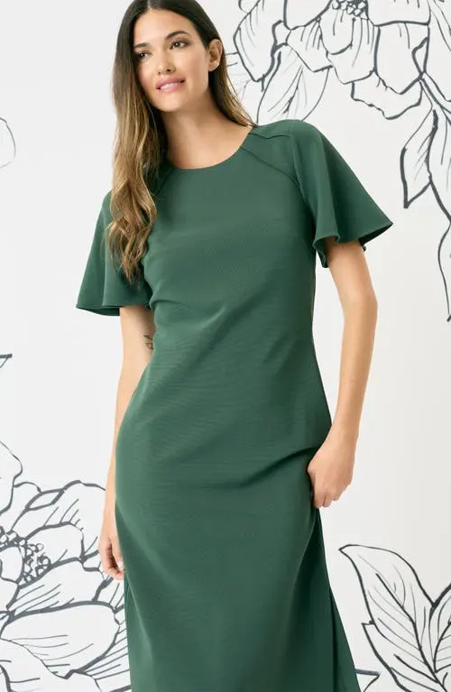 green emerald velvet dress Maggy London Floral Embroidered Tulle Dress Lavender/ Green