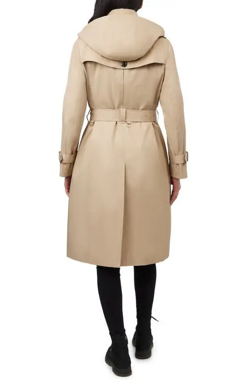 London Fog Water Resistant Belted Trench Coat With Removable Liner - Stone